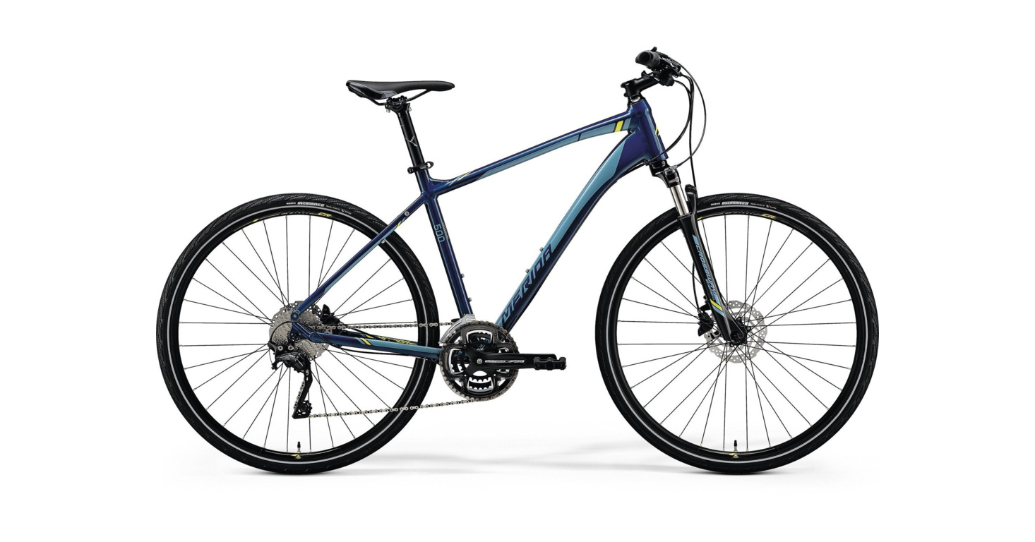 MERIDA Crossway 500 dark petrol (yellow/lite teal) | Mojekolo.cz