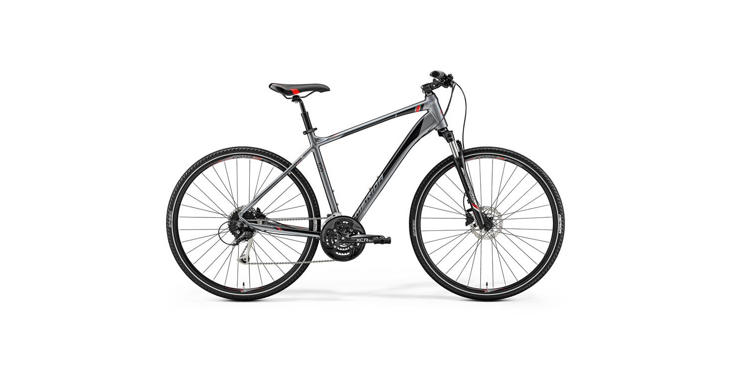 MERIDA Crossway 100 Dark Silver (Red/Black) | Mojekolo.cz