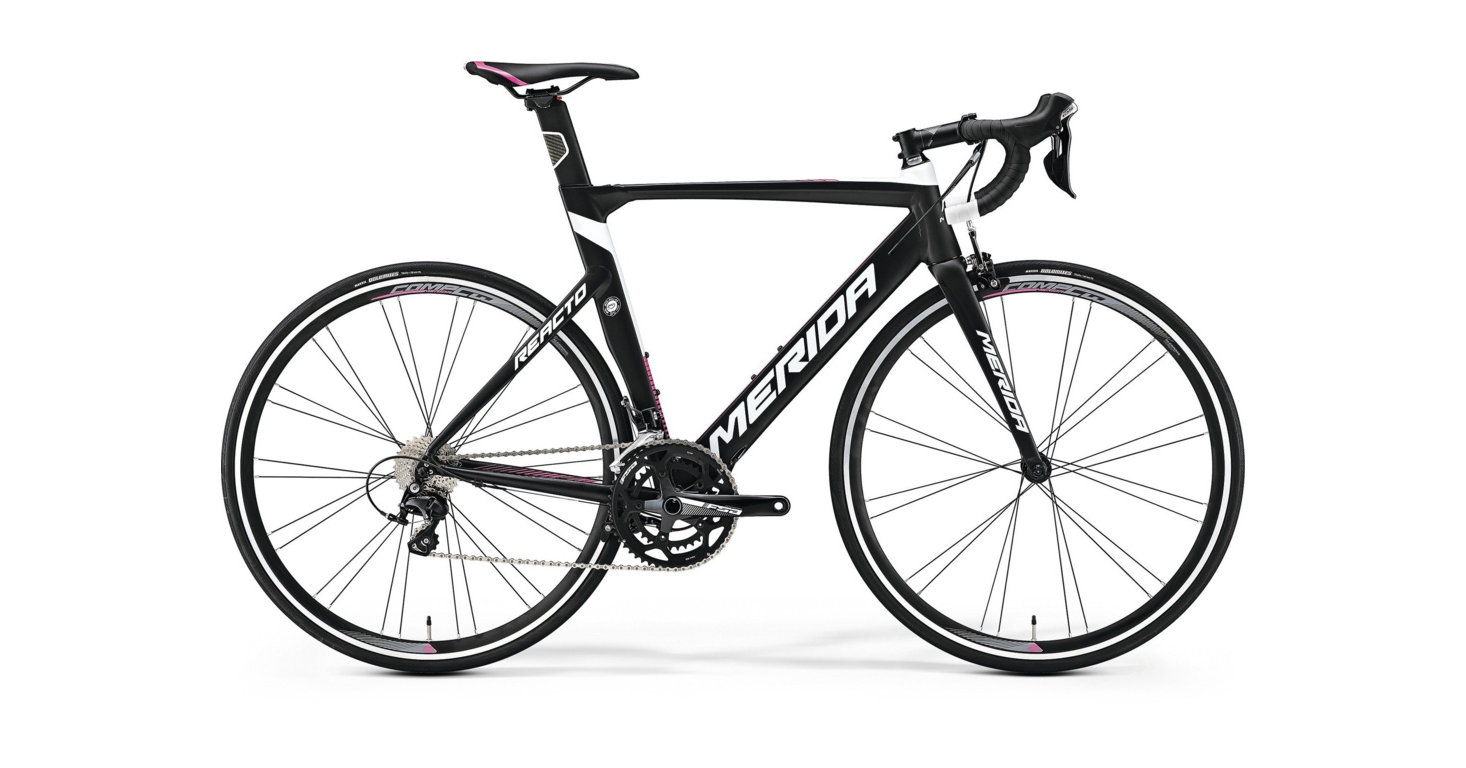 MERIDA Reacto 400 matt metallic black/white (T-Replica) - ML | Mojekolo.cz