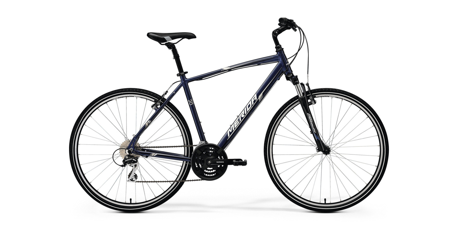 MERIDA Crossway 20-V dark blue (silver/white) | Mojekolo.cz