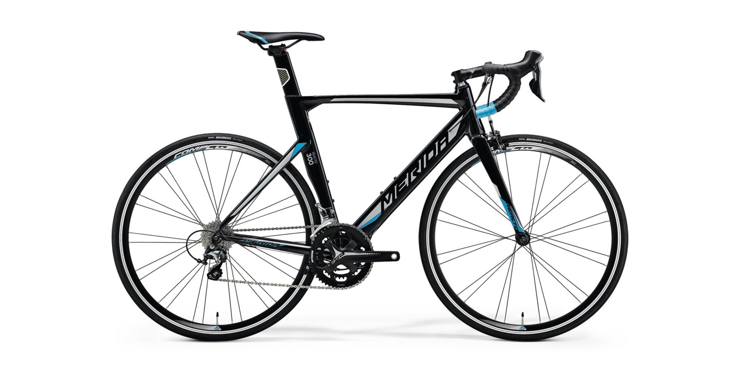 MERIDA Reacto 300 met. Black (silver/blue) | Mojekolo.cz