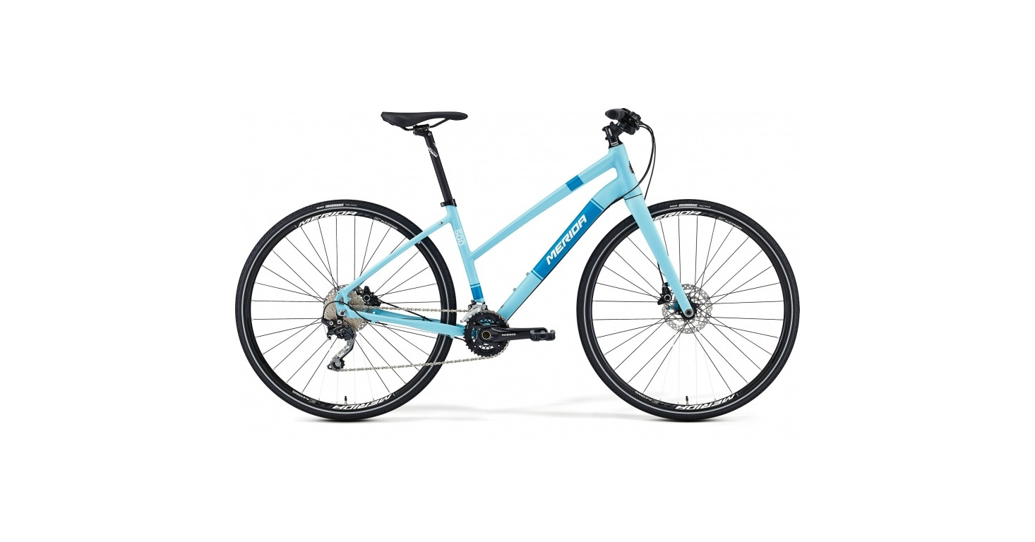 MERIDA Crossway Urban 500 Lady Silk Lite Blue (Blue/White) | Mojekolo.cz