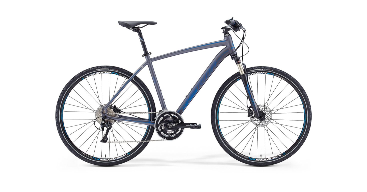 MERIDA Crossway XT-edition Matt Anthracite (Blue/Blk) | Mojekolo.cz