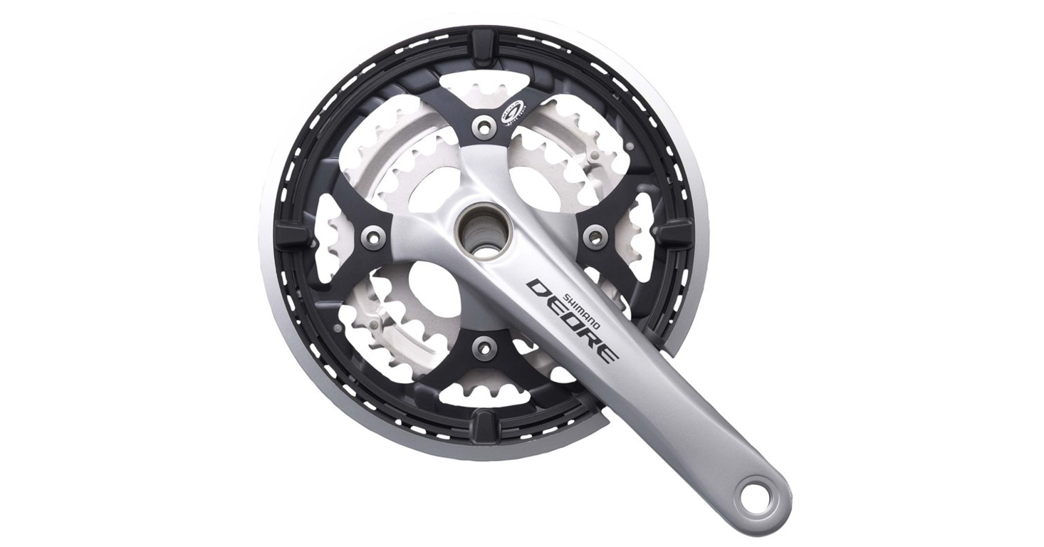 Kliky SHIMANO Deore FC-M591 3x9 48/36/26z, 175mm stříbrné | Mojekolo.cz