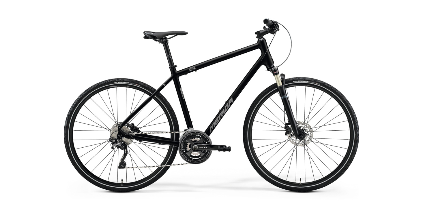 MERIDA Crossway XT-Edition Glossy Black (Matt Silver) | Mojekolo.cz