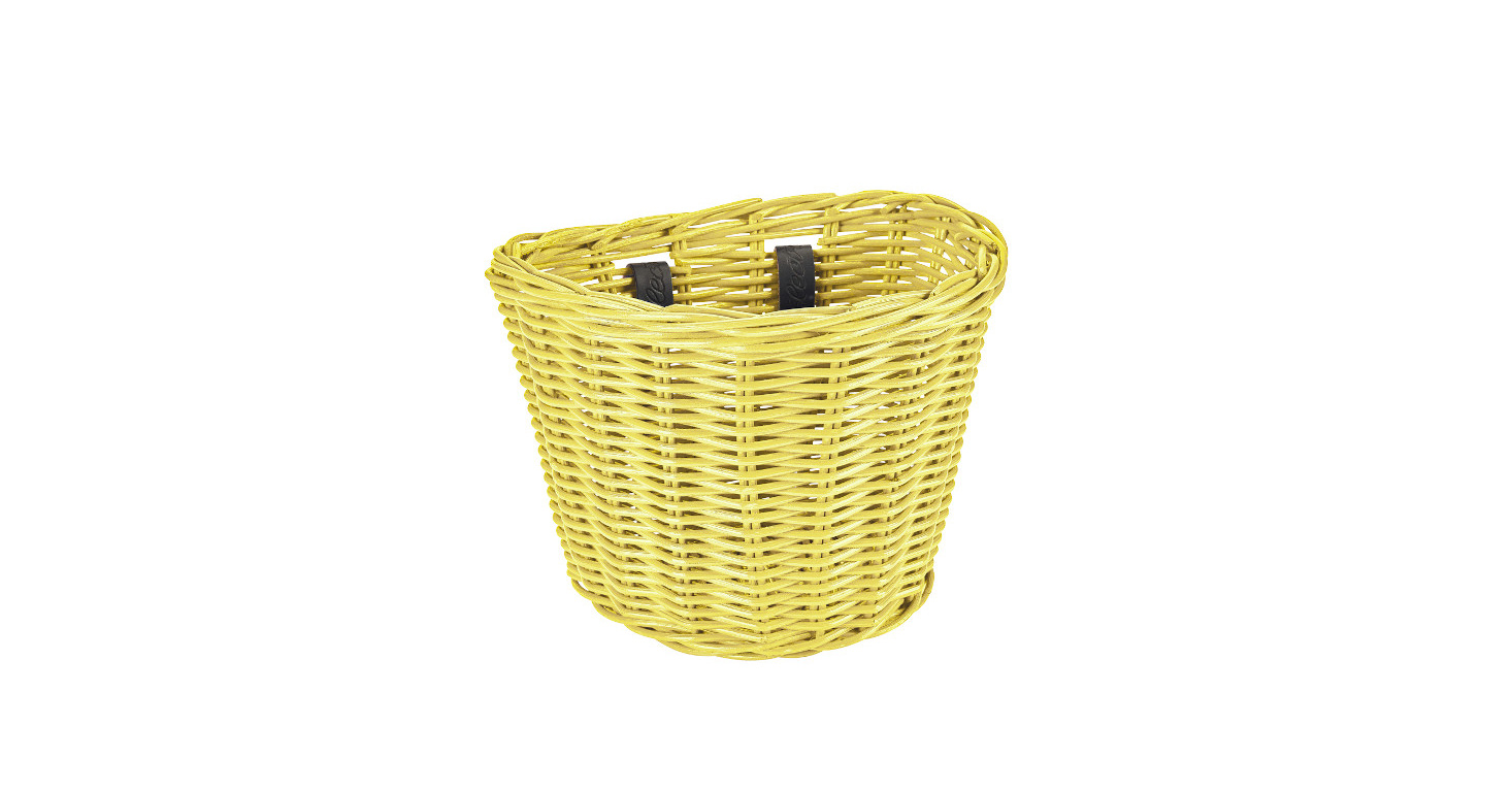 Přední koš ELECTRA ratanový malý - Pineapple Yellow | Mojekolo.cz