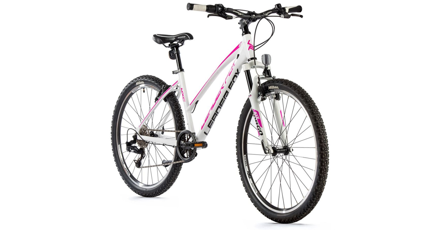 LEADER FOX MXC 26 Lady White Matt/Purple | Mojekolo.cz