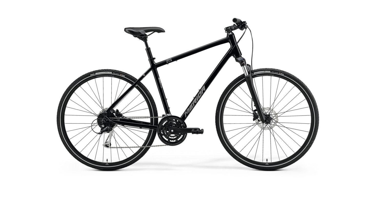 MERIDA Crossway 100 Glossy Black (Matt Silver) | Mojekolo.cz