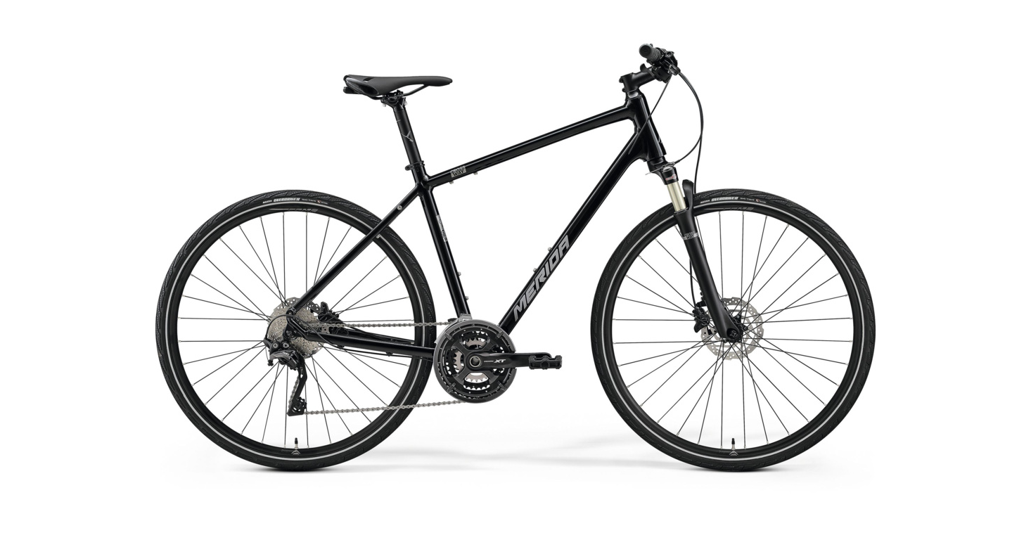 MERIDA Crossway XT-EDITION Glossy Black (Matt Silver) | Mojekolo.cz
