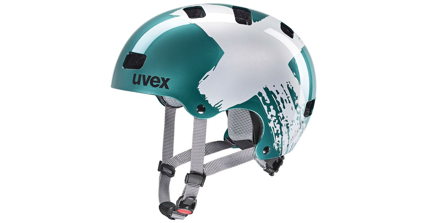 Dětská helma UVEX KID 3 Teal-Silver - 51-55cm | Mojekolo.cz