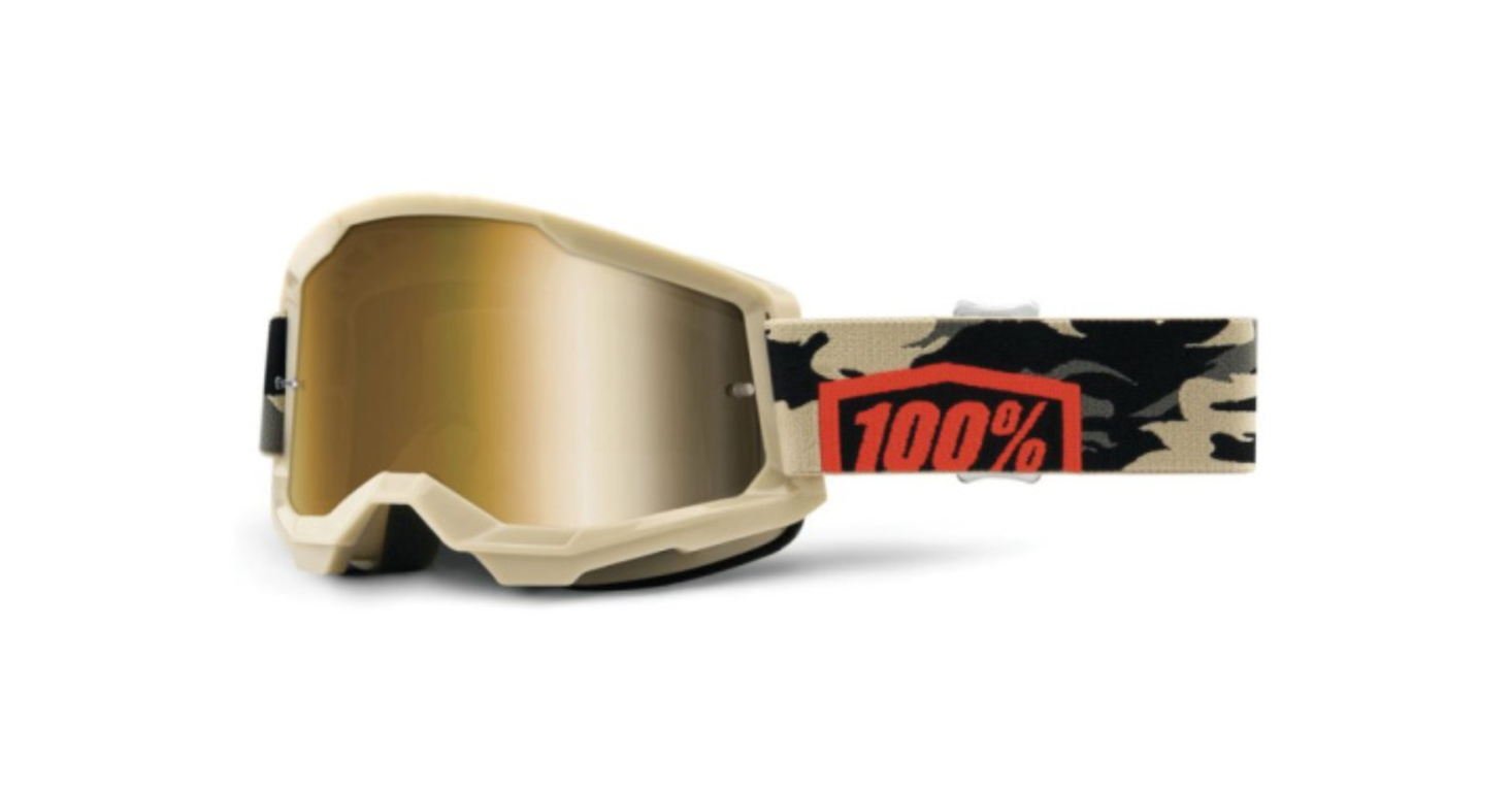 Brýle 100% Strata 2 Kombat/True Gold Mirror Lens | Mojekolo.cz