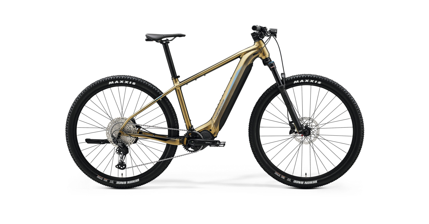 MERIDA eBIG.NINE 775 Silk Sparkling Gold (Blue/Blk) | Mojekolo.cz