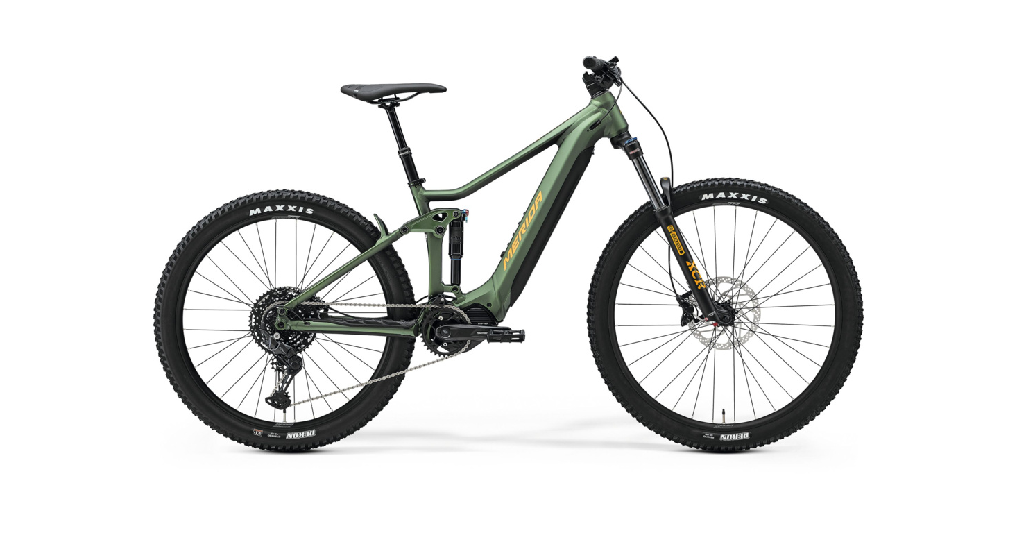 MERIDA eONE-FORTY 400 SE Matt Fog Green (Orange) | Mojekolo.cz