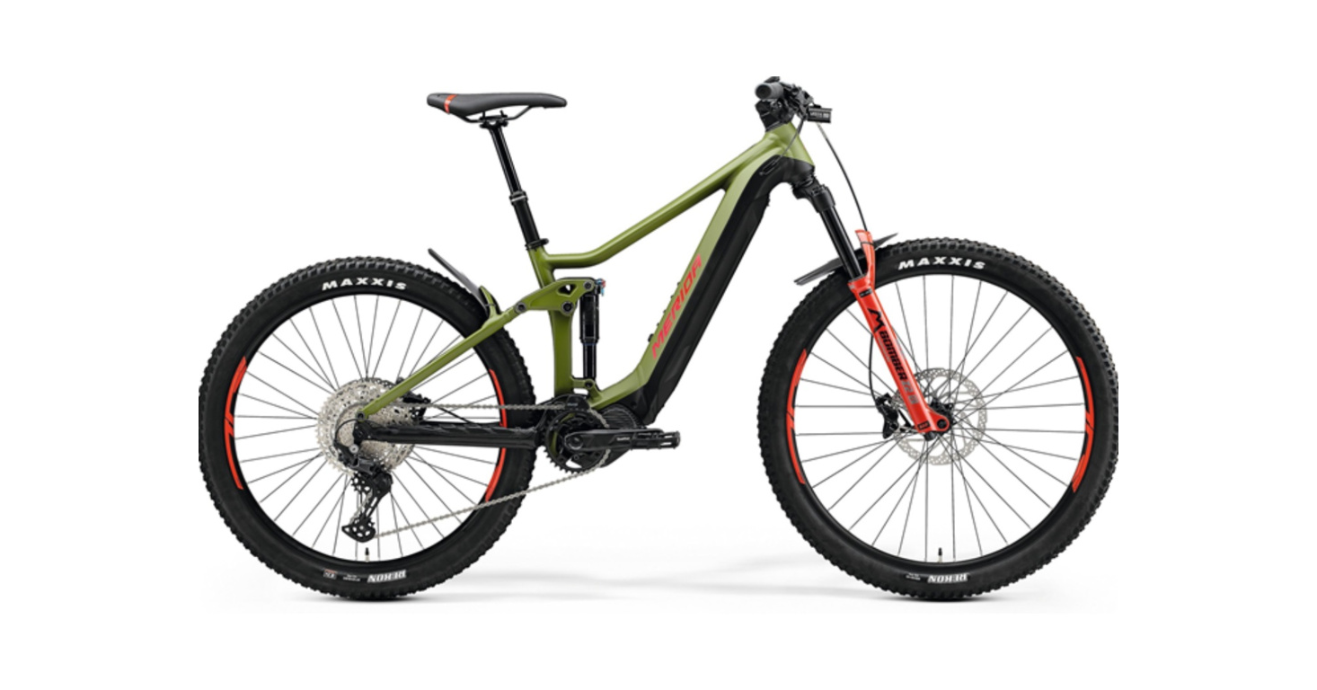MERIDA eONE-FORTY 500 Matt Green/Black (Race Red) - L | Mojekolo.cz