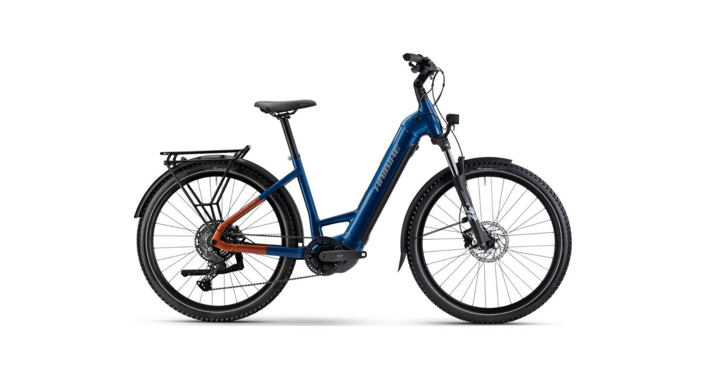 HAIBIKE Trekking 4 Low Blue/Orange/Silver Glossy - L | Mojekolo.cz