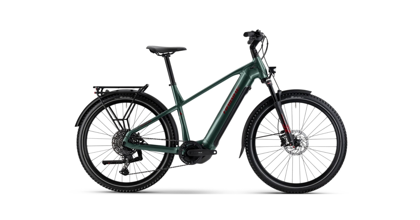 HAIBIKE Trekking 5 High Olive/Red - Gloss Glossy - L | Mojekolo.cz