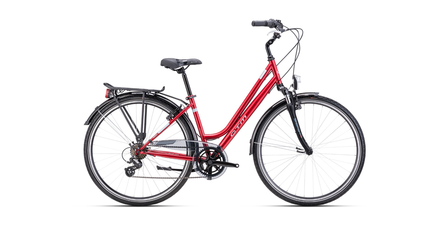 CTM Florence Matte Burgundy/Light Blue | Mojekolo.cz