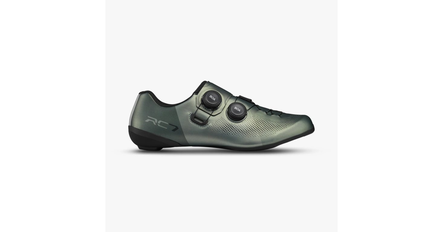 Tretry SHIMANO SH-RC703 Wide Grey/Green - 45 | Mojekolo.cz