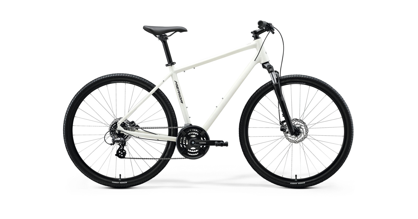 MERIDA Crossway 10 Silk White (Grey) - S | Mojekolo.cz