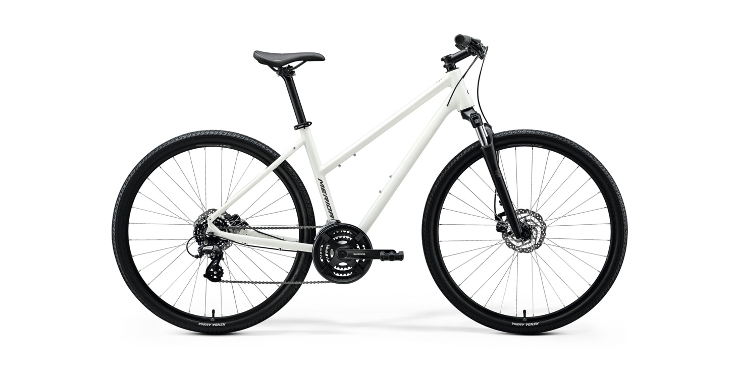 MERIDA Crossway 10 W Silk White (Grey) - M | Mojekolo.cz